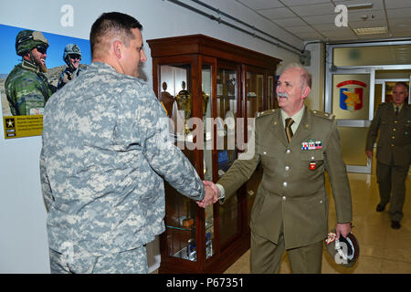 Colonel Louis B. Rago II (left), U.S. Army Africa Chief of Staff, and ...