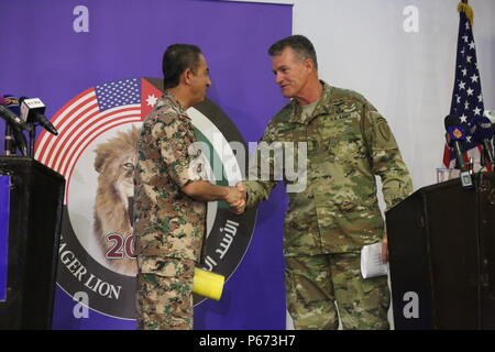 U.S. Army Brig. Gen. Ralph Hedenberg, left, the assistant adjutant ...
