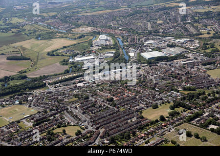 aerial view of Mexborough in the Metropolitan Borough of Doncaster ...