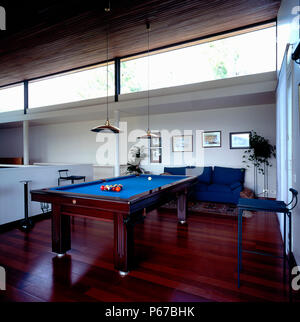 The pool table in the Games Room at Graceland the home of Elvis Presley ...