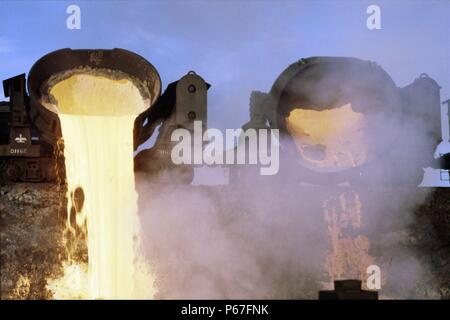 Blast furnace at Anshan Iron & Steel Works China Stock Photo - Alamy