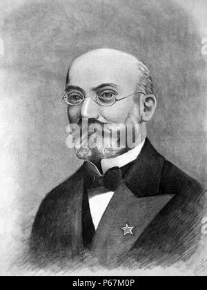 This is a portrait of L. L. Zamenhof, the creator of Esperanto, a ...