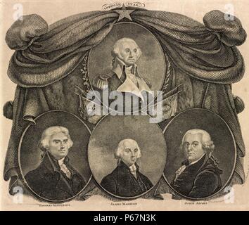 John Adams, James Madison, Thomas Jefferson, James Monroe, Andrew ...