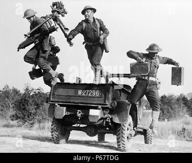 American M1917 Browning machine gun and M2 Mortar in the Bastogne War ...