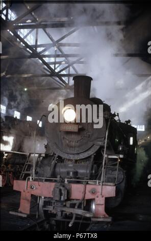 A Chinese SY Class Mikado on shed at Shenyang, Janurary 1992 Stock ...