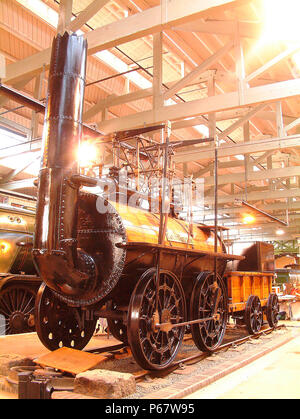 First Train on the Stockton and Darlington Railway - 1825 drawn by ...