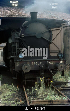 The last surviving SNCF 140c Class 2-8-0s ekeing out their final days ...