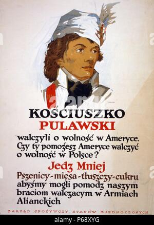 World War I, poster, propaganda, Polish, soldier, rifle, gun, flag ...