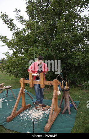 A bodger bodging Stock Photo - Alamy