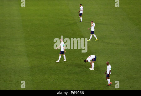 Belgium players dejected during FIFA Women's Cup 2019 UEFA -Play-Off ...