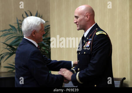 Lt. Col. Brian Ducote (left), commander of 3rd Battalion, 7th Infantry ...
