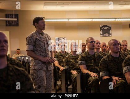 U.S. Marine Corps Col. Julie L. Nethercot , commanding officer of ...