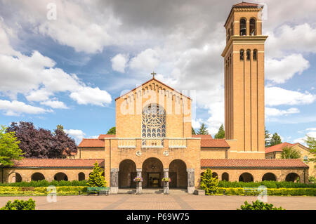 Mt Angel Abbey St. Benedict monastery, Oregon Stock Photo - Alamy