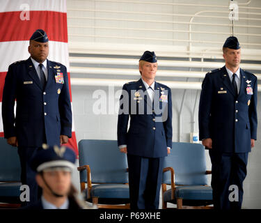 Maj. Gen. Richard Clark, 8th Air Force commander, introduces Col. Ty ...