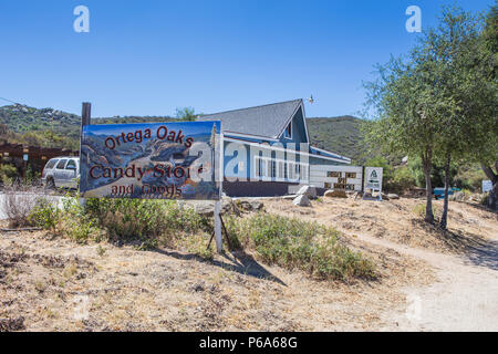 Ortega Oaks Candy store on Ortega Highway 74 in Southern California ...