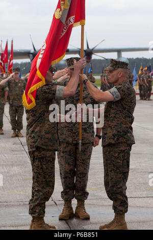 Maj. Gen. Matthew G. Glavy, right, Maj. Gen. Odin Johannessen, left ...