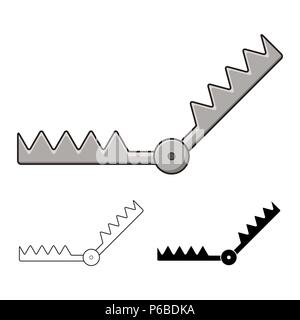 bear trap vector icon isolated on transparent background, bear trap ...