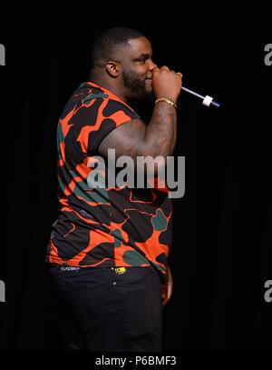 Comedian Fat & Funny performs onstage during 11th Annual Memorial ...