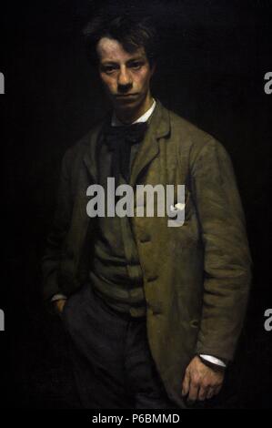 Portrait of Albert Verwey. The poet Verwey was the young leader of the ...