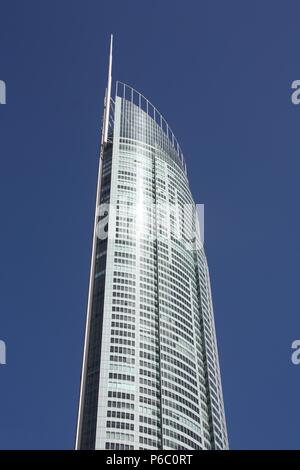 Q1, world's tallest residential tower, at 322.5m, seen from the canopy ...