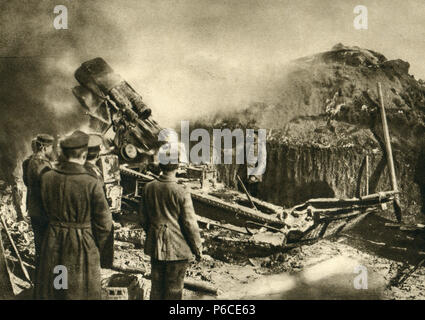 world war i, mortar battery, ww1, wwi, world war one Stock Photo - Alamy