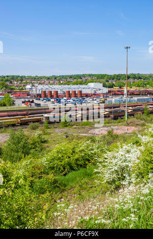 Toton sidings railway yard Toton Nottingham Nottinghamshire England ...