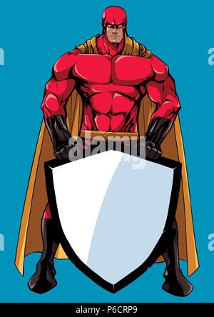 Superhero shield Stock Vector Image & Art - Alamy