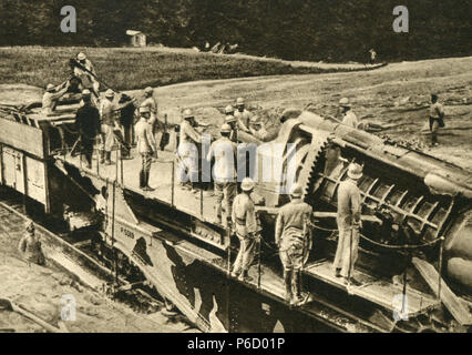 world war i, railroad gun, Harbonnieres Ravine, ww1, wwi, world war one ...