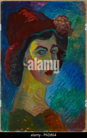 Selfportrait I 1910 by Marianne von Werefkin Stock Photo - Alamy