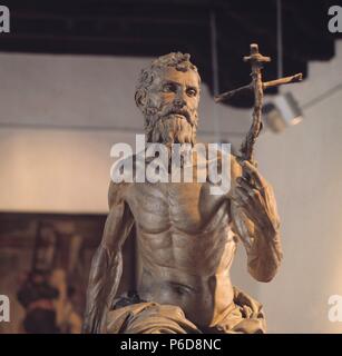 Pietro Torrigiano - San Jerónimo Penitente, sculpture. 1520s. Seville ...