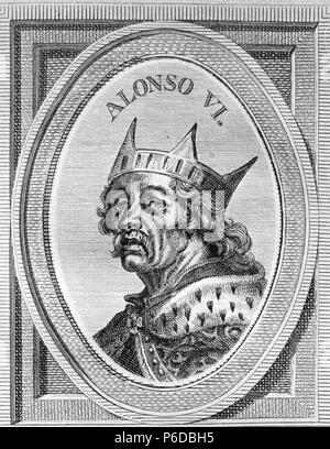 ALFONSO VI. REY DE CASTILLA. 1040 - 1109. " JURA DE SANTA GADEA ...