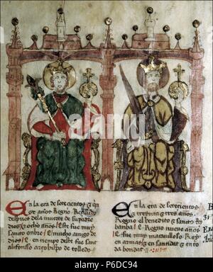 WAMBA. Rey visigodo (672 a 680). A la muerte de Recesvinto fue elegido ...