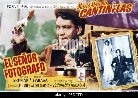 MORENO , MARIO. CANTINFLAS. ACTOR MEXICANO 1911 - 1993. CARTEL DE ...