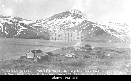 Russian village on the coast of the White Sea. Vorzogory village ...