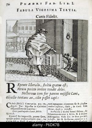 FEDRO. FABULISTA LATINO. 15 AC- 50 DC. ILUSTRACION DE " FABULORUM ...