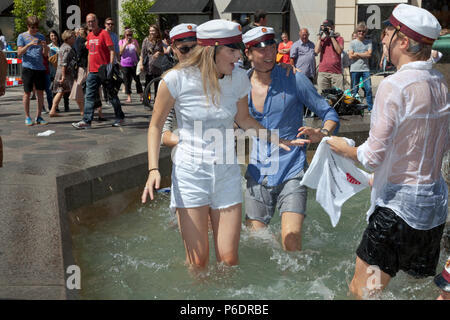 Danish students celebrate their high school, grammar school graduation ...