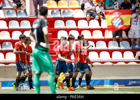 Reus, Tarragona, Spain. 30th June, 2018. Football match between Spain ...