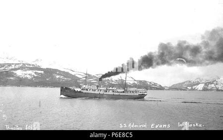 Steamer ADMIRAL EVANS, ca 1912 Stock Photo - Alamy
