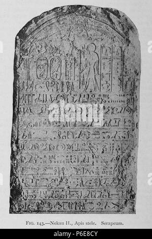 Stele Apis Necho II Petrie Stock Photo - Alamy