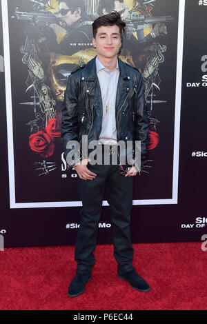 Elijah Rodriguez at the "Sicario: Day Of The Soldado" Los Angeles ...