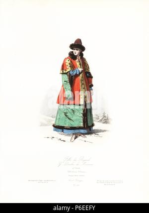 Boyar girl, Grand Duchy of Moscow, 17th century Stock Photo - Alamy