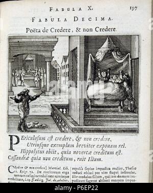 FEDRO. FABULISTA LATINO. 15 AC. - 50 DC. ILUSTRACION DE " FABOLARUM ...