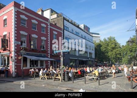 King street, Bristol pubs and bars, UK Stock Photo - Alamy