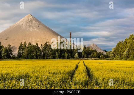 oil shale ash heap in Estonia Stock Photo - Alamy