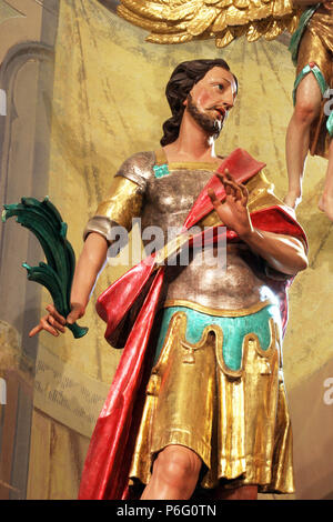 Saint Modestus Apostle of Carantania, statue on the main altar in ...