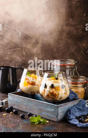 Muesli with fruit Stock Photo - Alamy