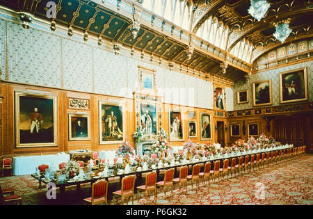 Waterloo Chamber, Windsor Castle Stock Photo - Alamy