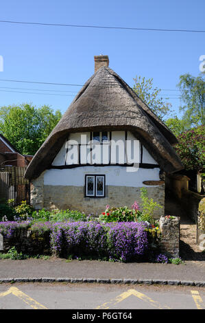 The Thatched Cottage, Cuddington, Buckinghamshire Stock Photo - Alamy