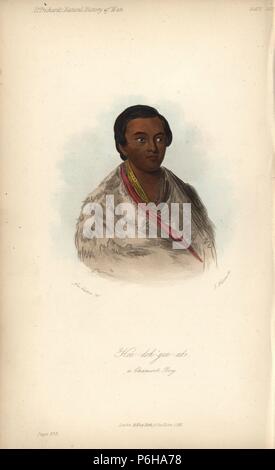 Chinook boy, illustration Stock Photo - Alamy