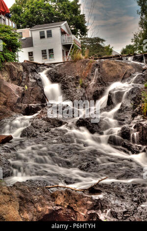 Megunticook Falls at Camden, Maine Stock Photo - Alamy